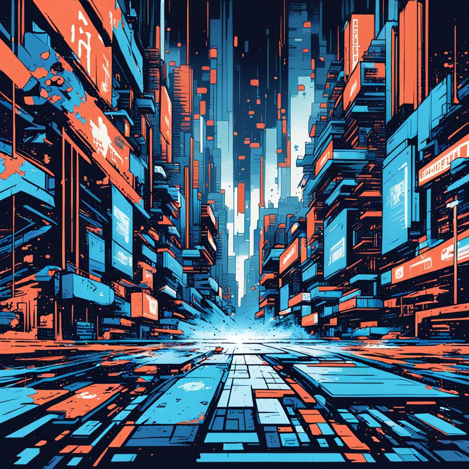 Computer code, Blue Pixelation, computer glitches, Masterpiece, Best ...