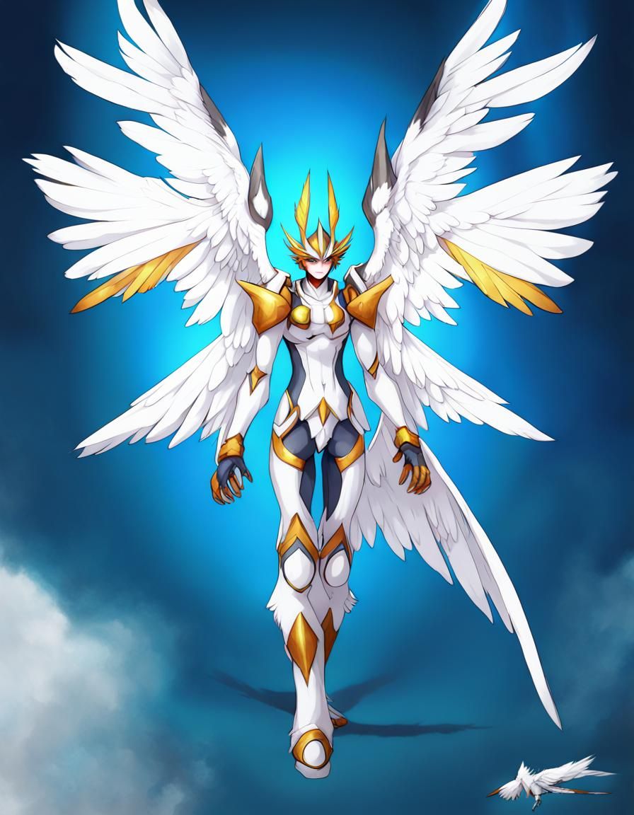 Angel Concept Art from Digimon Tamers character Angemon. - AI Generated ...
