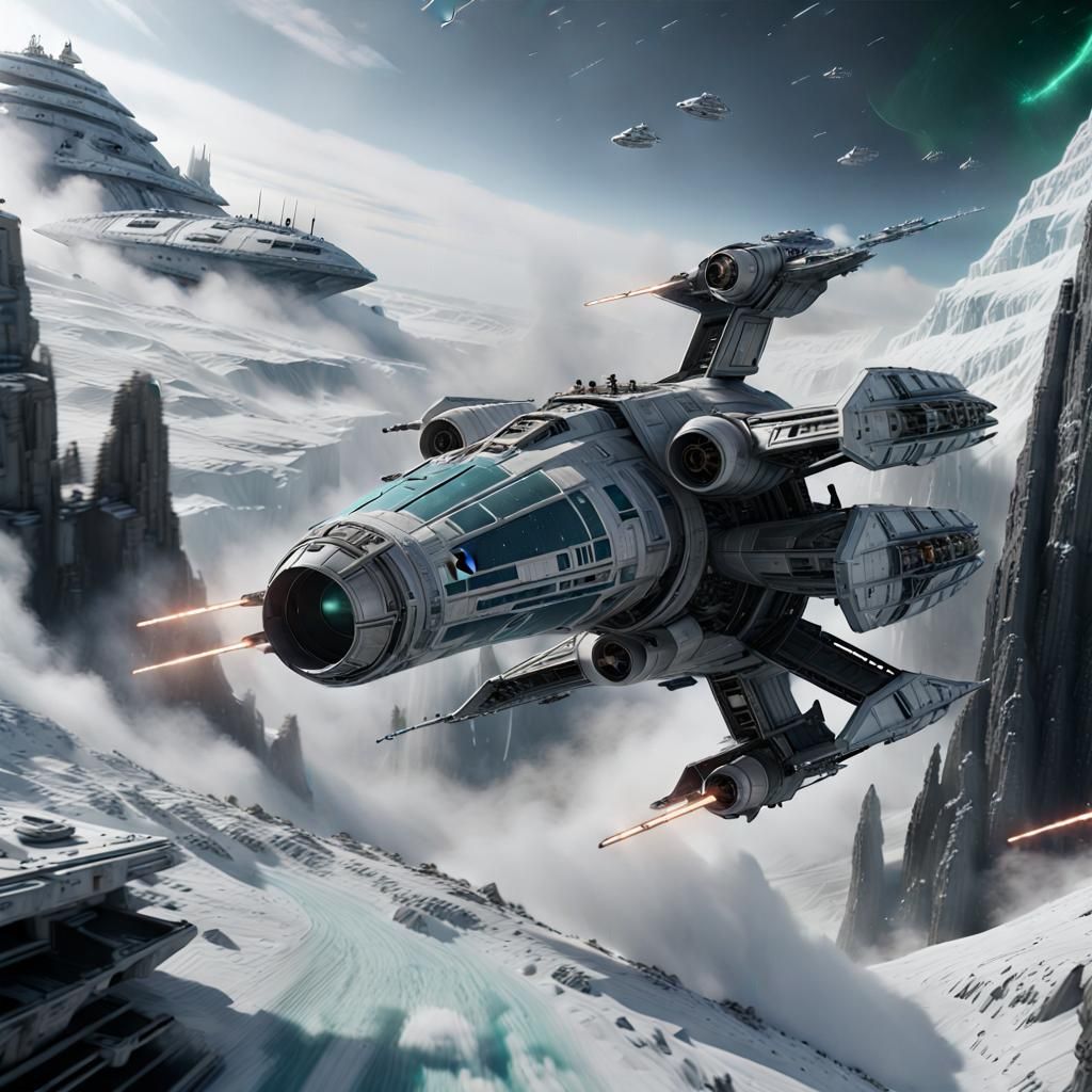 Star Wars Spacecraft in Action - AI Generated Artwork - NightCafe Creator