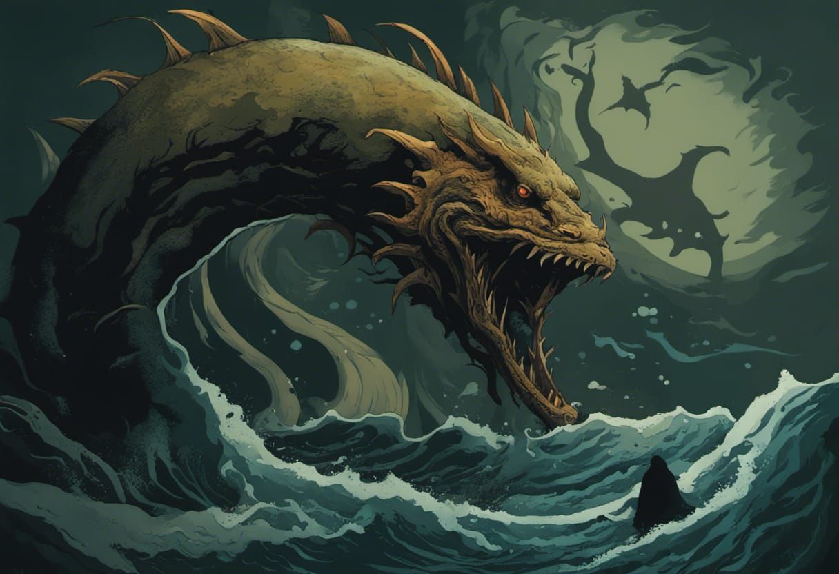 sea monster - AI Generated Artwork - NightCafe Creator