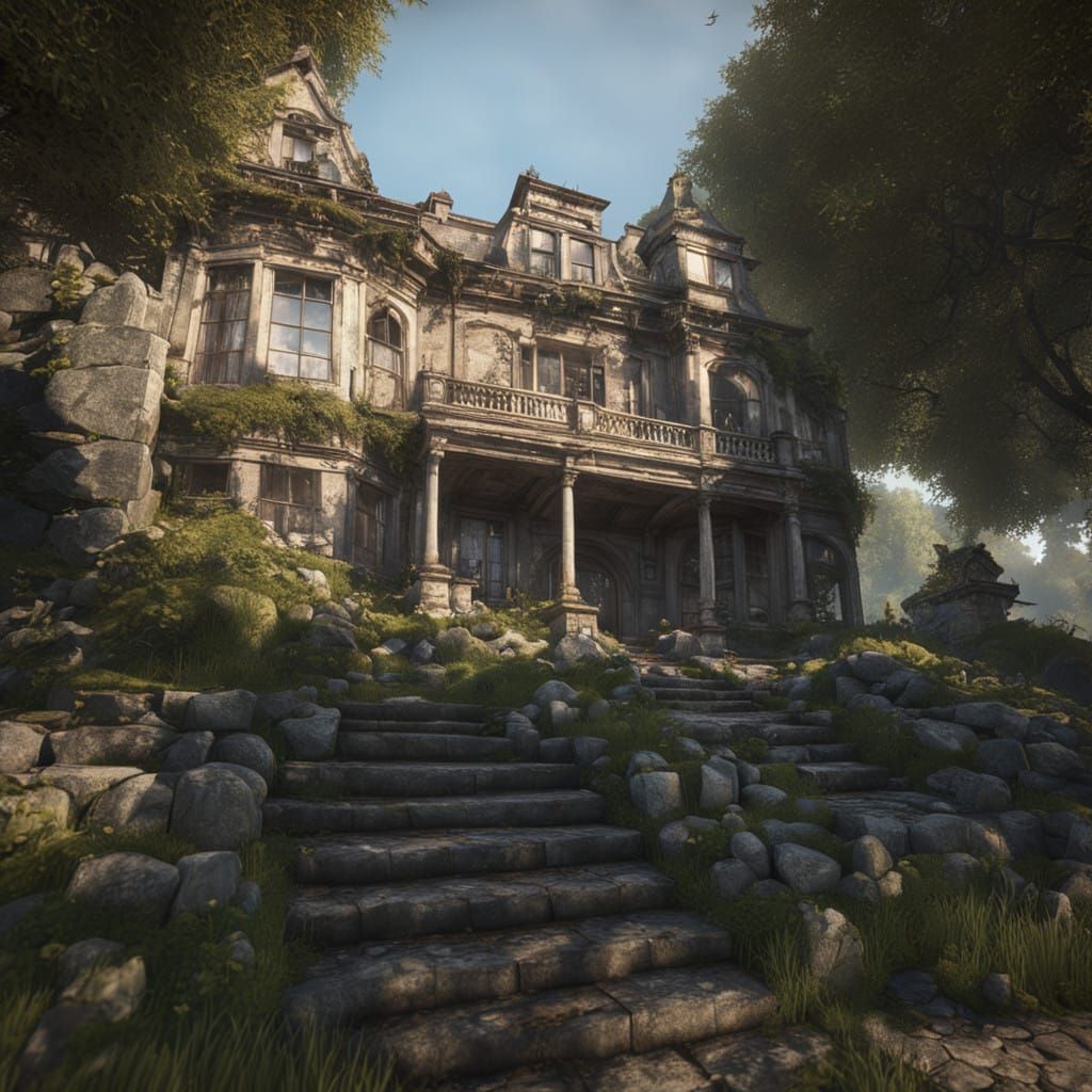 Riddle House. Version 23 - Abandoned Manor House in Epic 3D ...