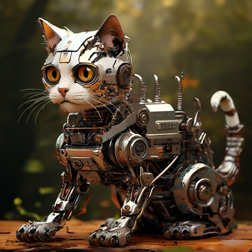 Futuristic Cat! - AI Generated Artwork - NightCafe Creator