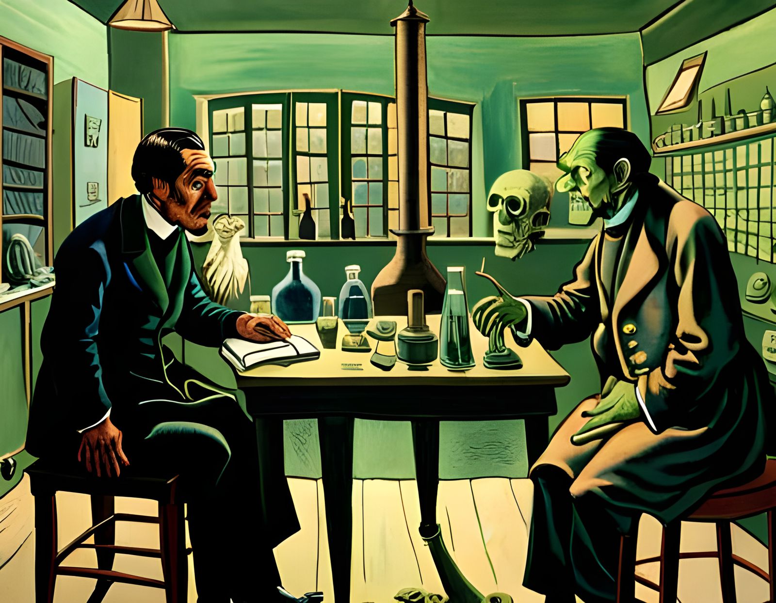 Renee Descartes Discusses the Evil Genius with Victor Frankenstein's ...