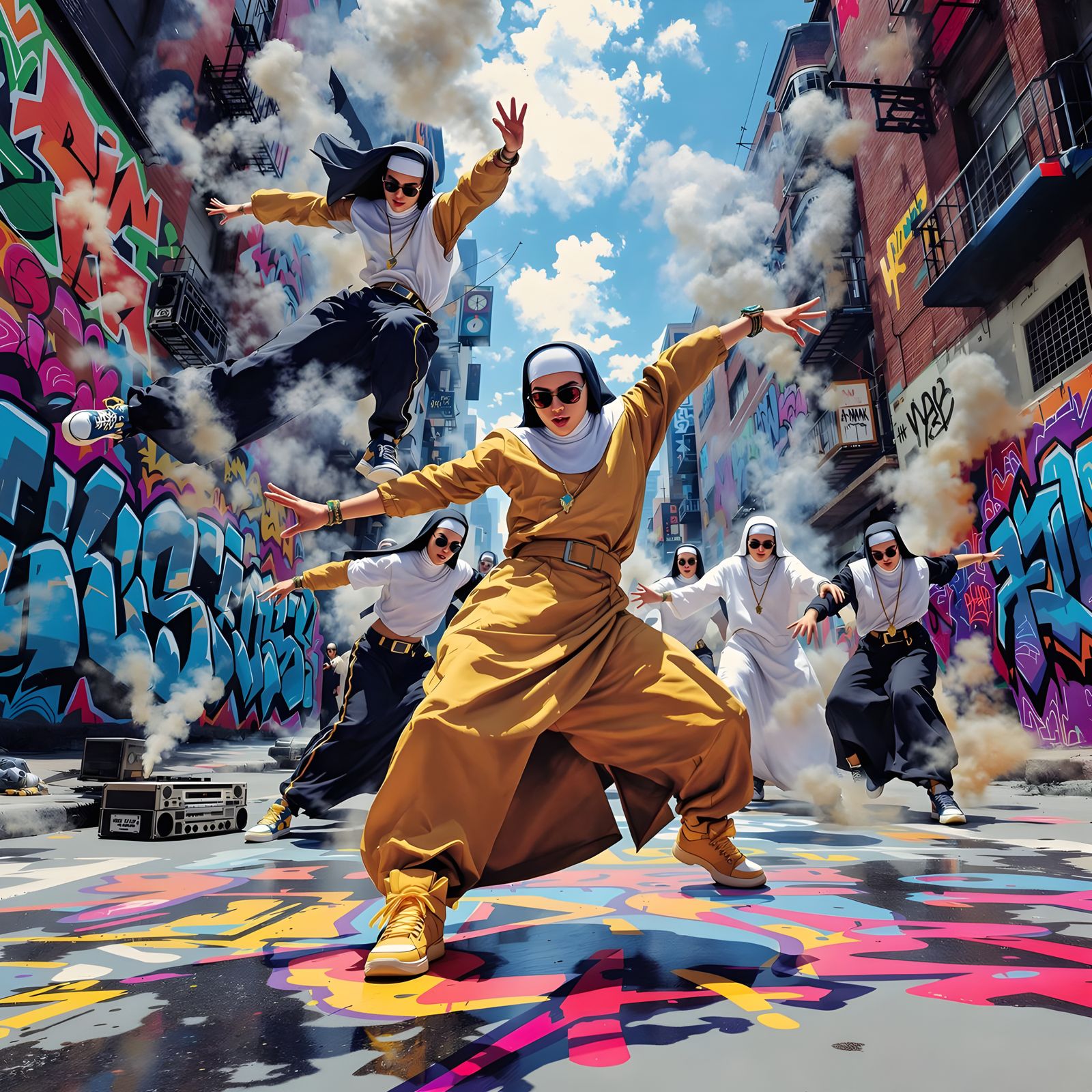 Nun Shall Pass Dance Crew - Breakdancing Nuns Unite in a Vib...