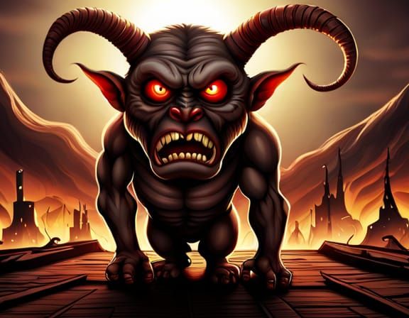 Angry imp - AI Generated Artwork - NightCafe Creator