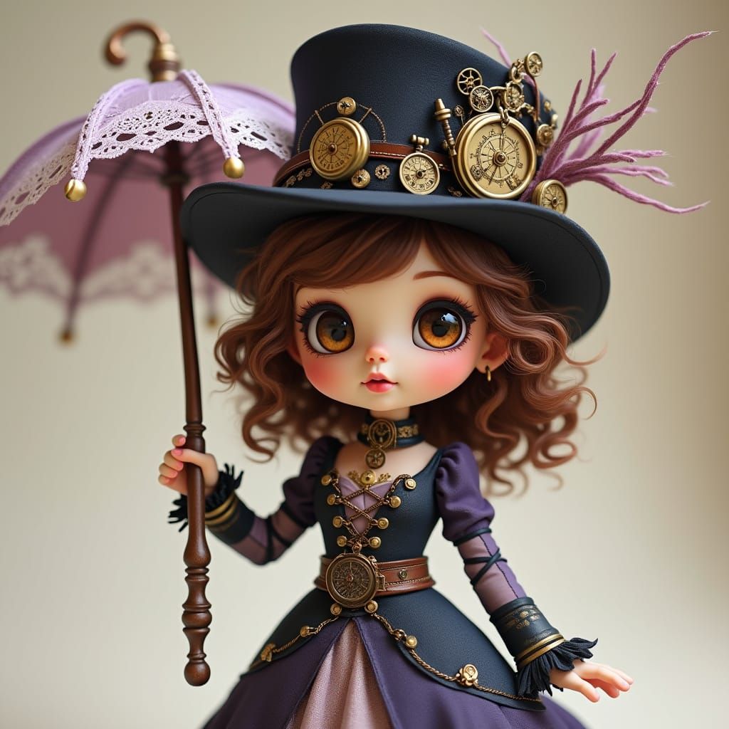 Steampunk Chibi Woman - Steampunk Chibi Woman