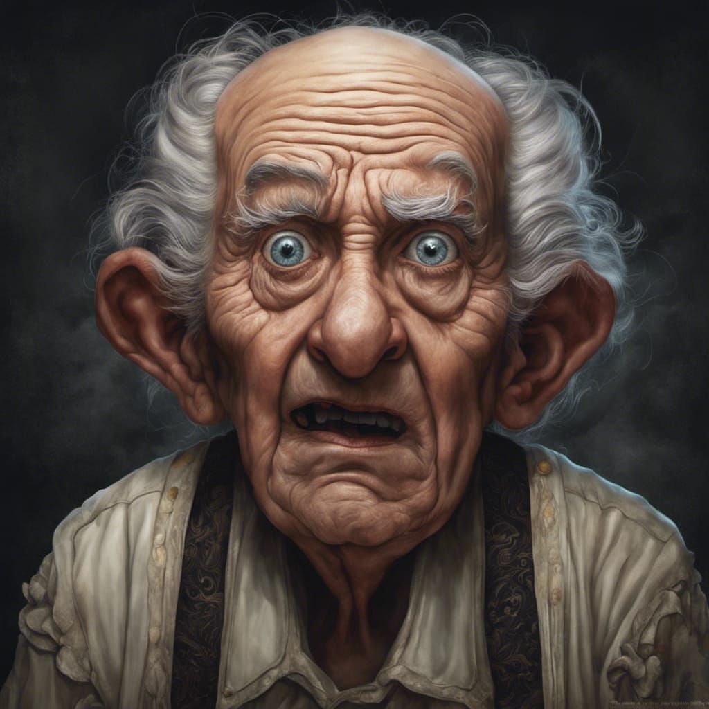 scared grandpa - AI Generated Artwork - NightCafe Creator