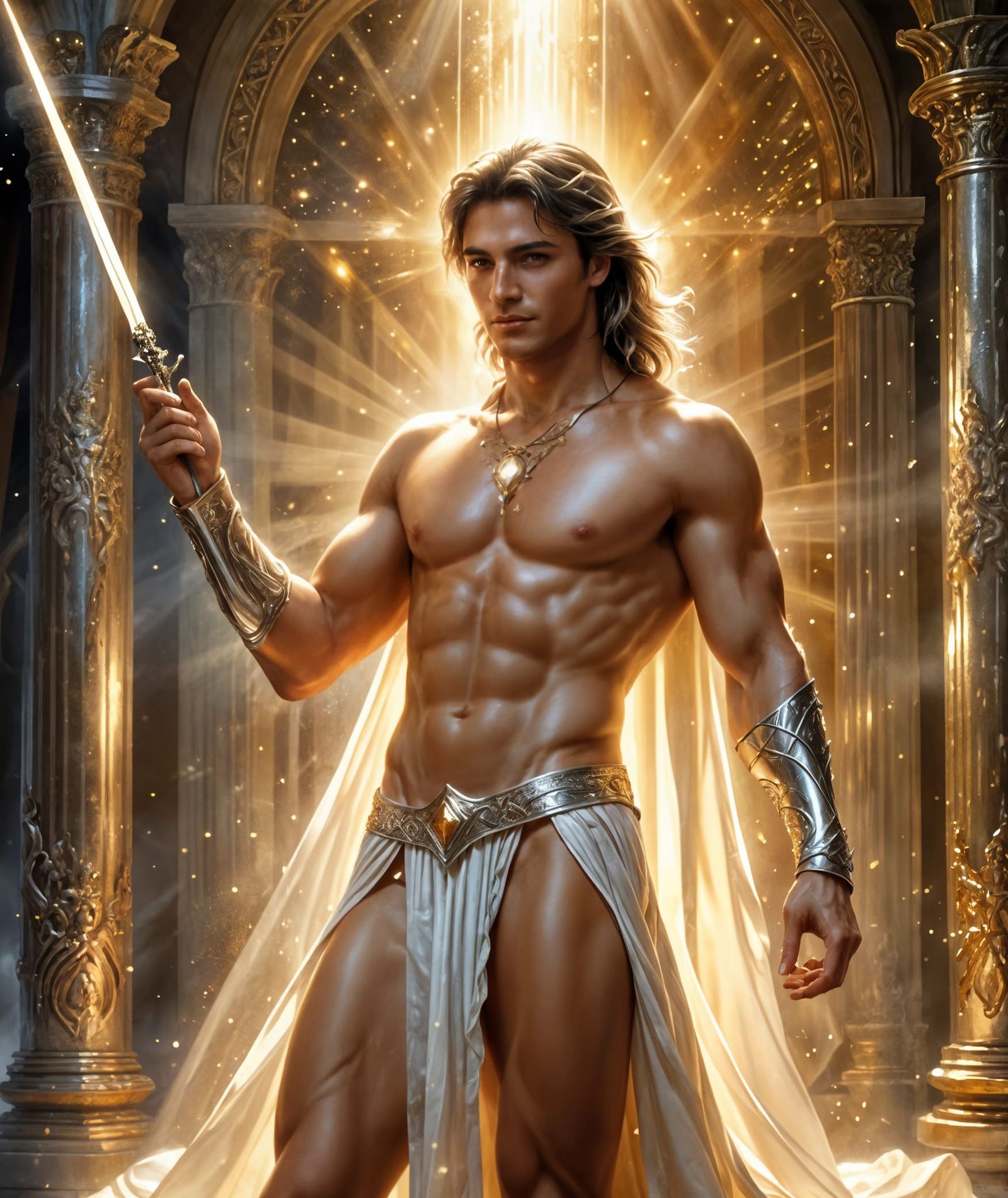 Swearing a Magical Oath while Holding the Oath Rod