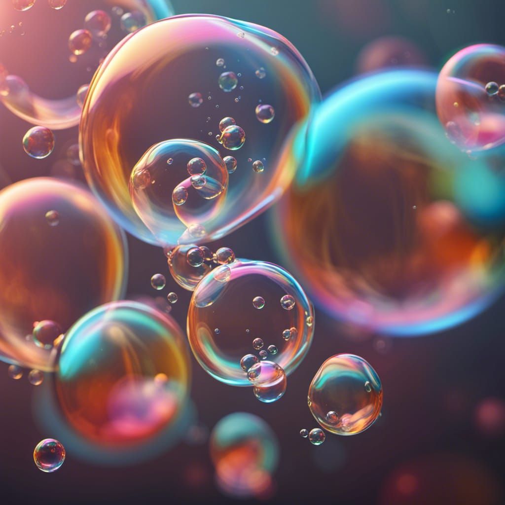 Multiple Soap bubbles, dreamy, photo realistic - AI Generated Artwork ...