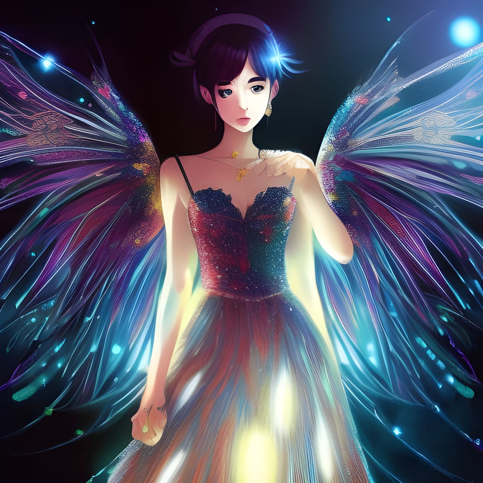 Elusive Galactic Faerie - AI Generated Artwork - NightCafe Creator