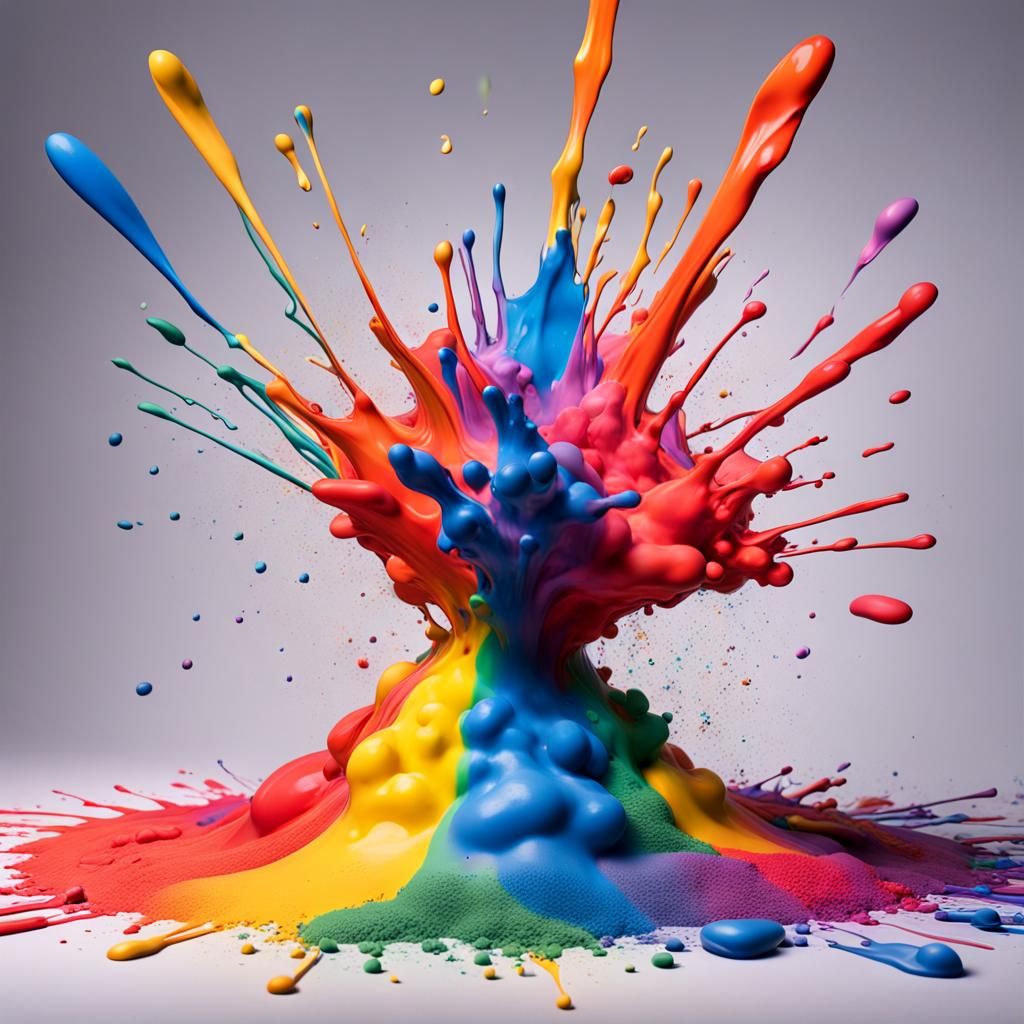 Colorful explosion - AI Generated Artwork - NightCafe Creator