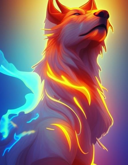 God wolf - AI Generated Artwork - NightCafe Creator