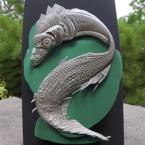 Betta fish sculpture, Illuminism - AI Generated Artwork - NightCafe Creator