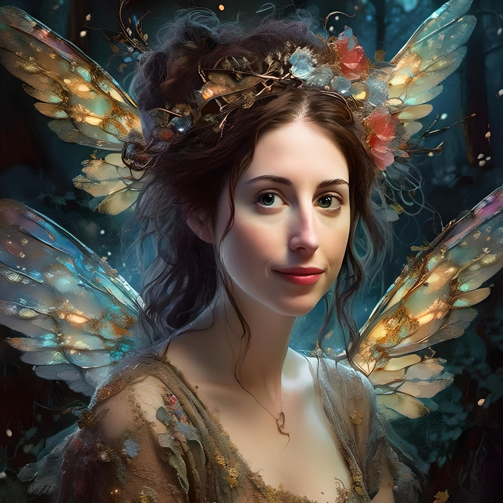 Fairy Self Portrait - AI Generated Artwork - NightCafe Creator