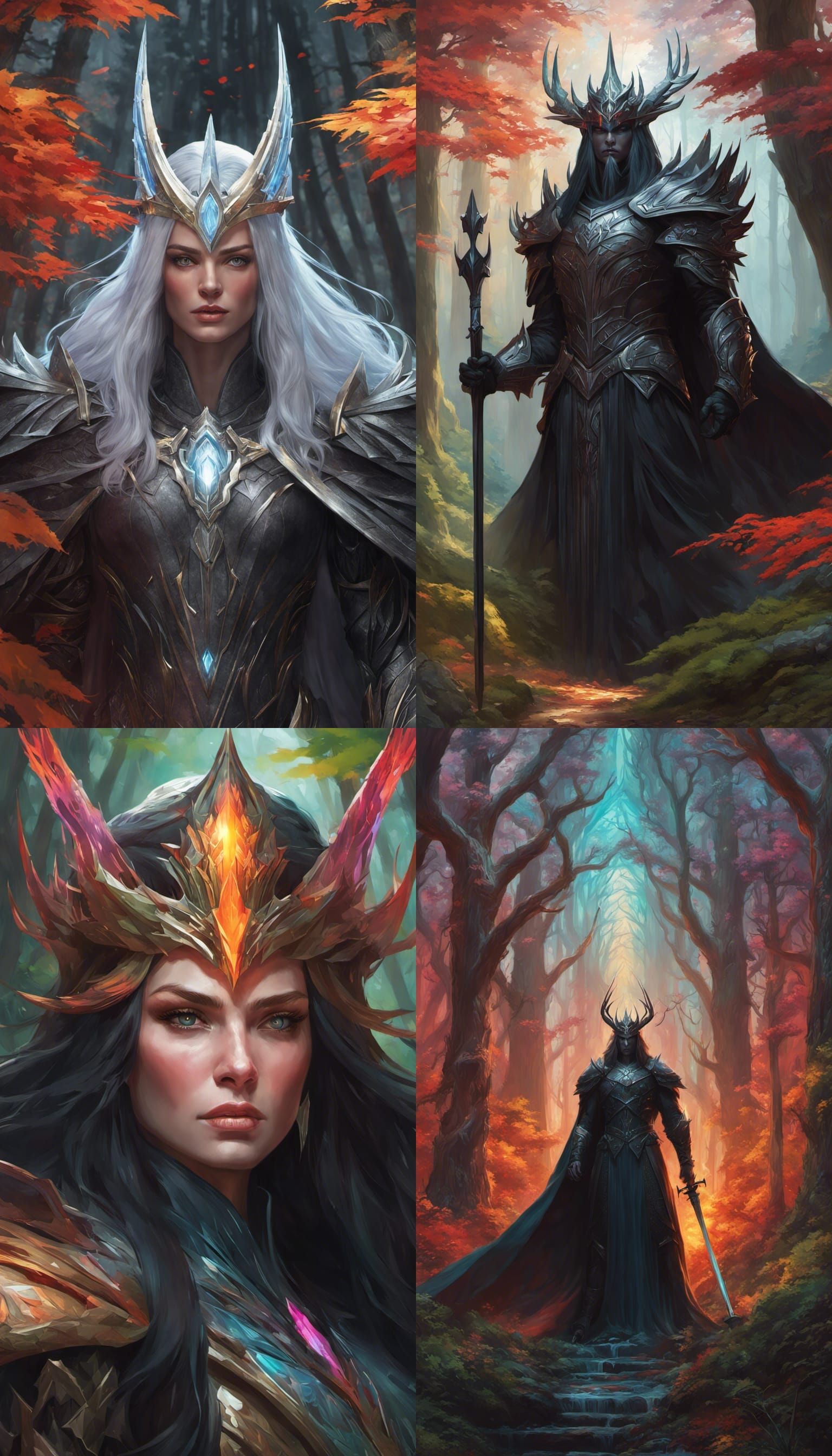 Morgoth portrait - moving through colorful Middle-Earth forest 8k ...