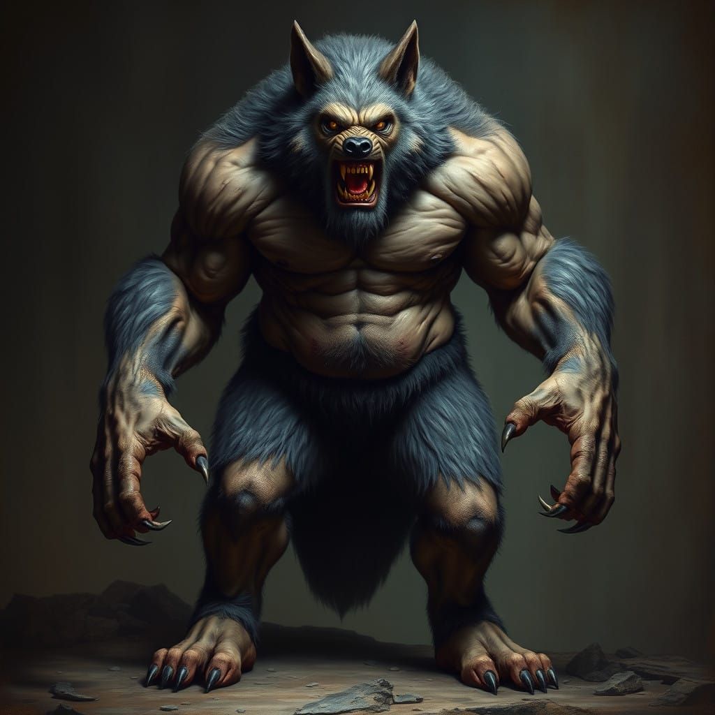 Werewolf (B) - Surreal Beast of Dark Fantasy Reveals Ominous...