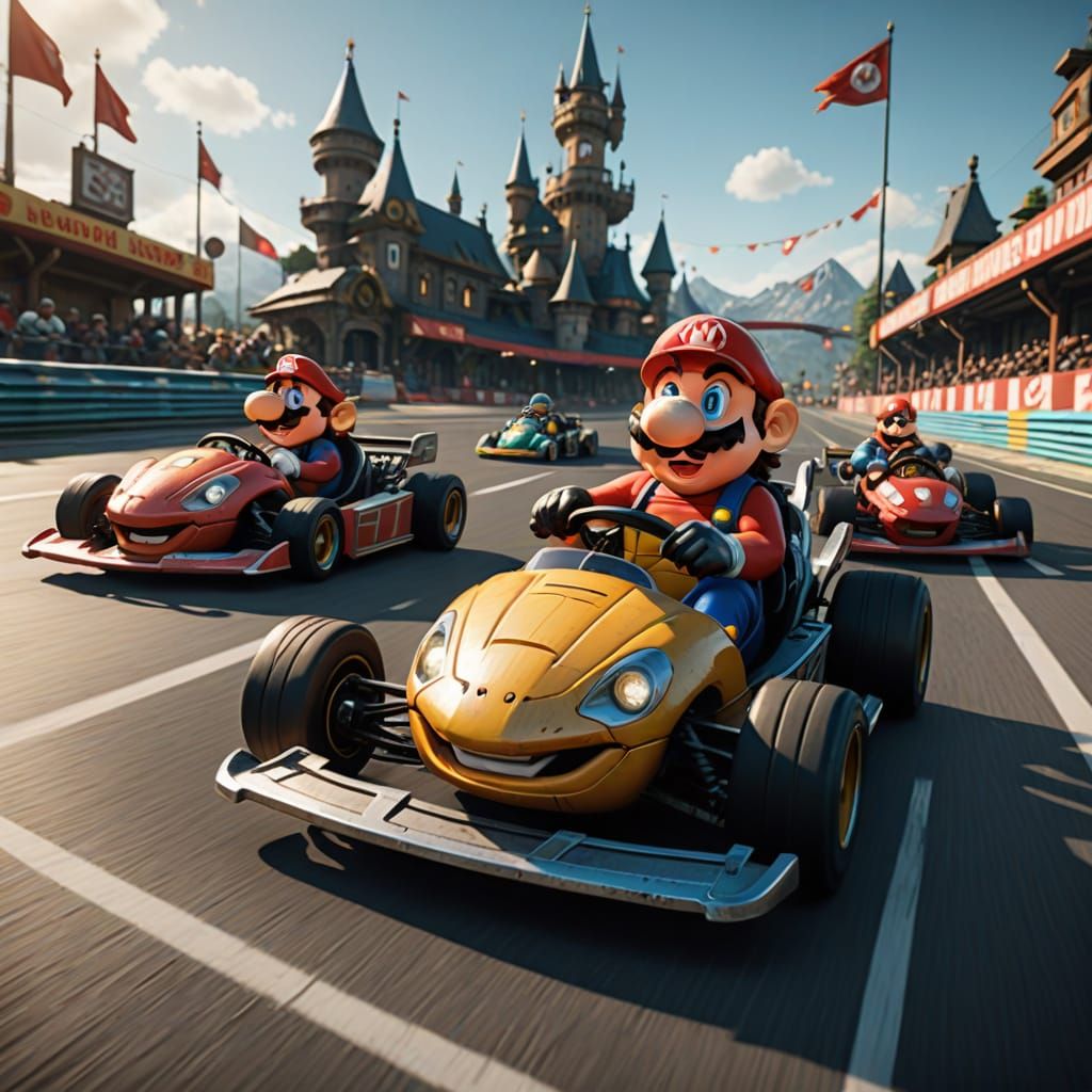 Mario racing - Mario racing