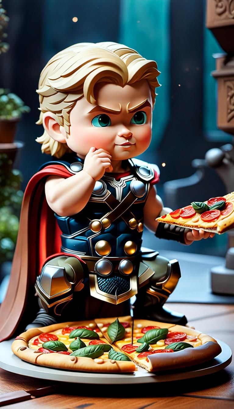 Fat Thor Bobblehead - AI Generated Artwork - NightCafe Creator