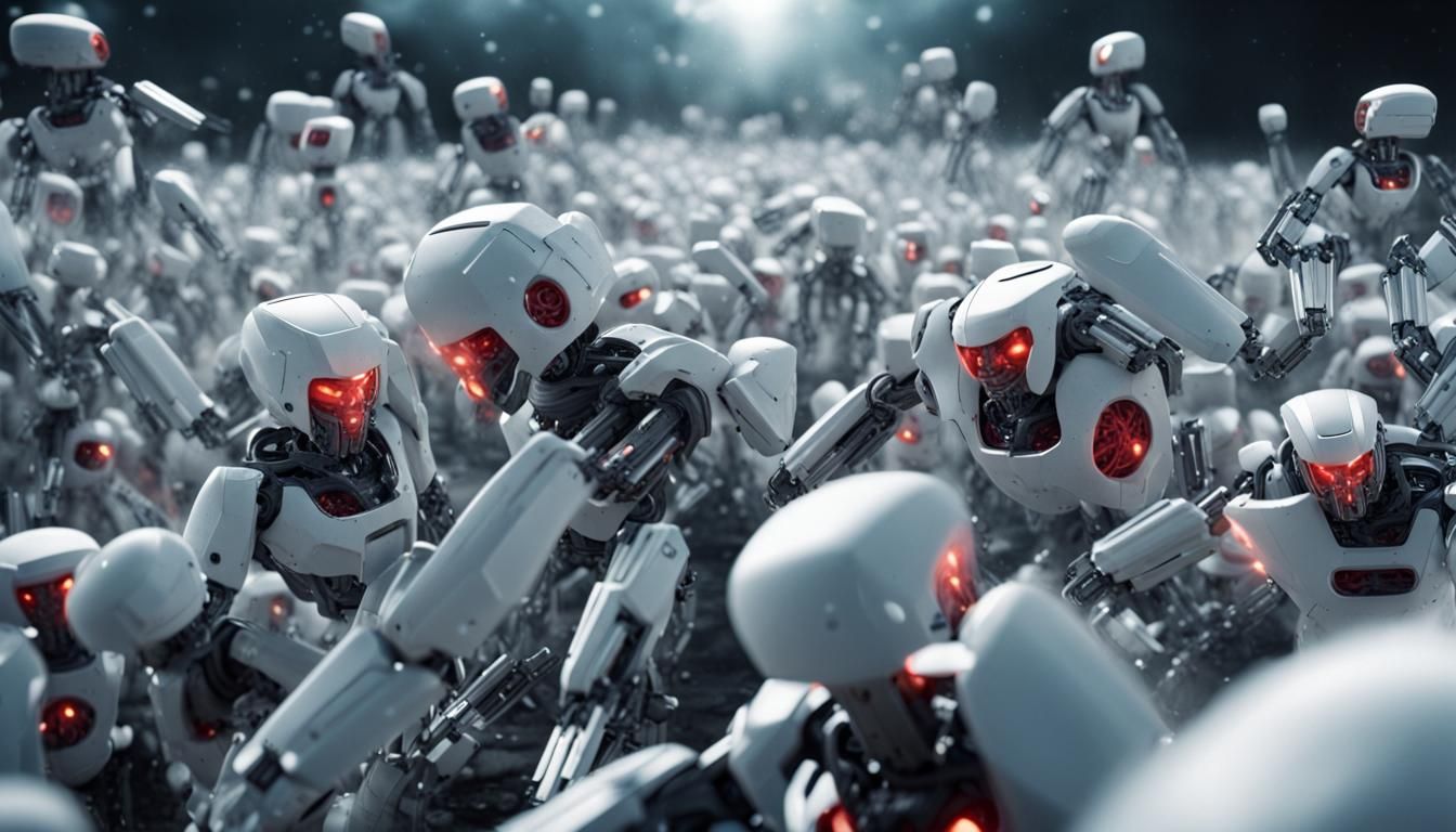 bio robot war : Part2 - AI Generated Artwork - NightCafe Creator