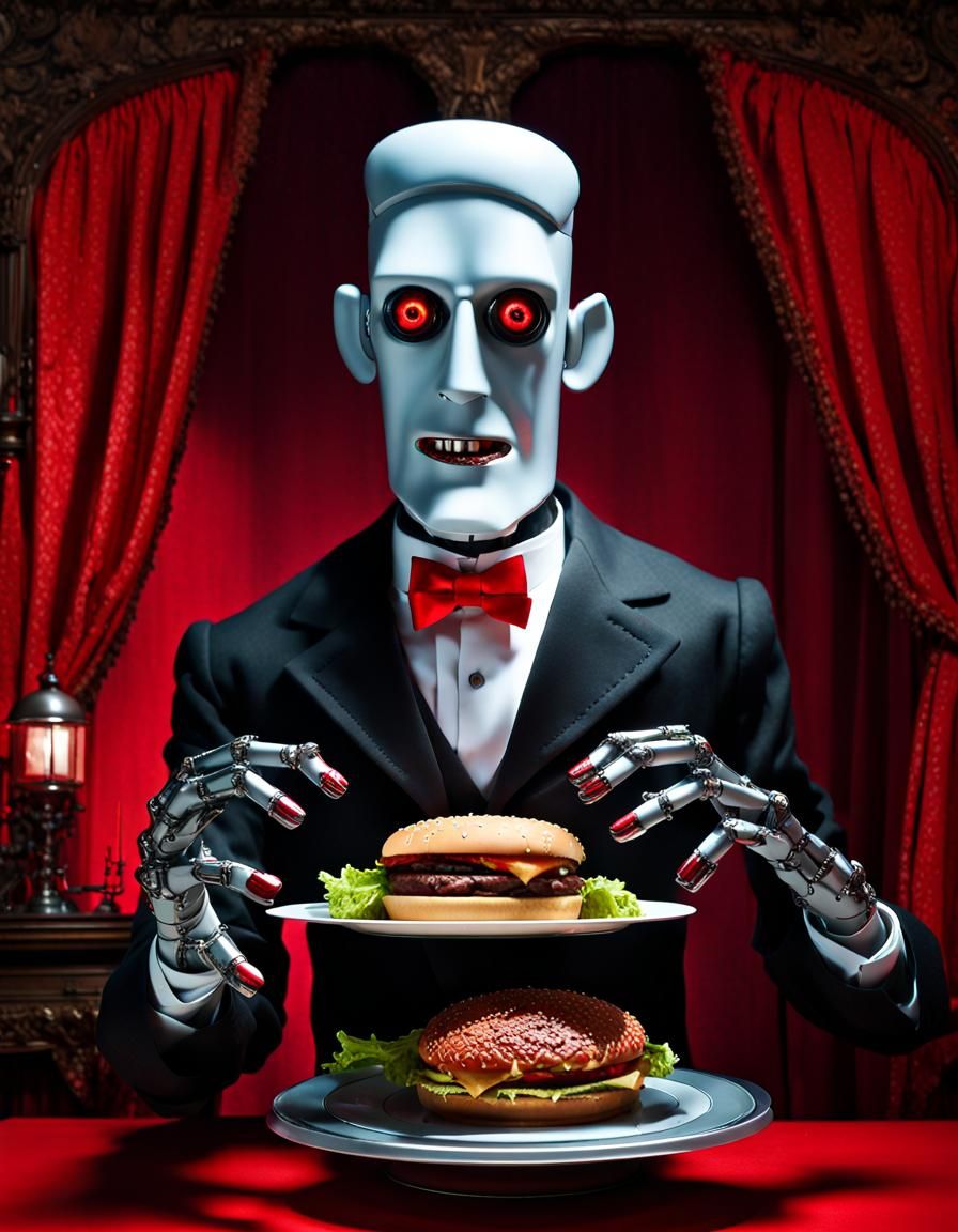 Robotic butler - AI Generated Artwork - NightCafe Creator