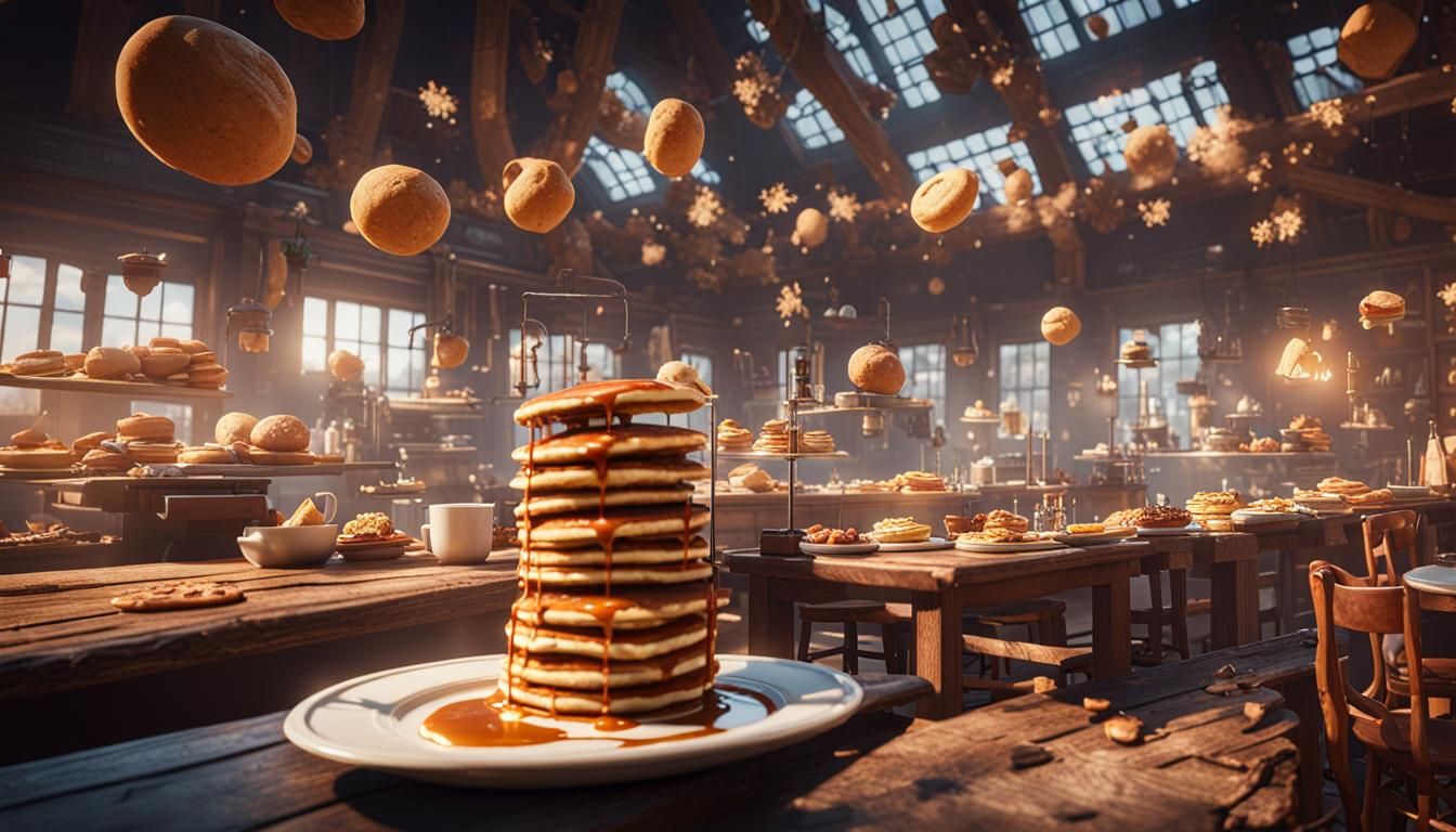 Pancake World - AI Generated Artwork - NightCafe Creator