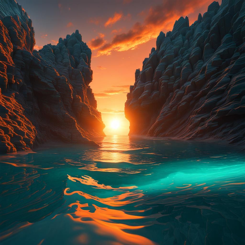 A beautiful sunset - AI Generated Artwork - NightCafe Creator