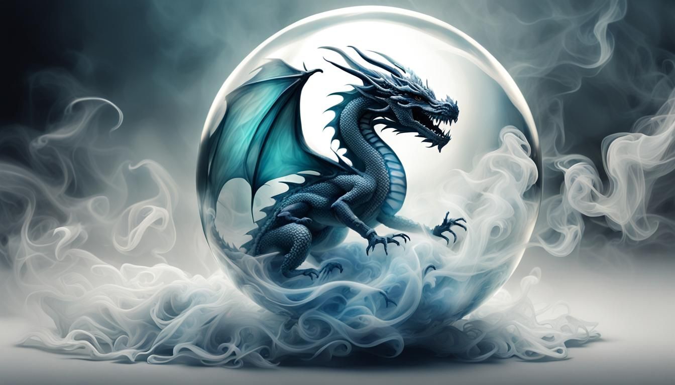 Smoking Dragon - AI Generated Artwork - NightCafe Creator