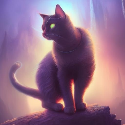 power cat - AI Generated Artwork - NightCafe Creator