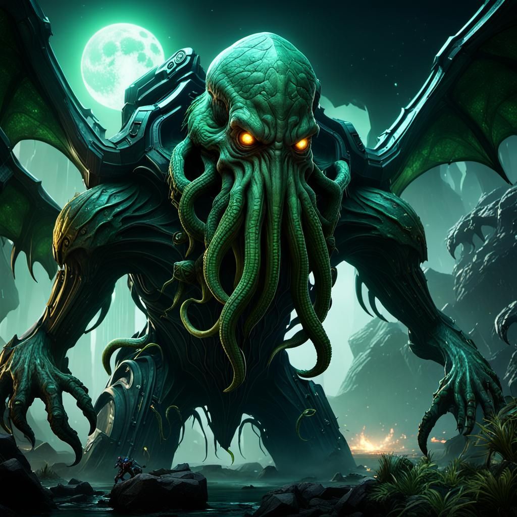 Cthulhu of Halo 4 - AI Generated Artwork - NightCafe Creator