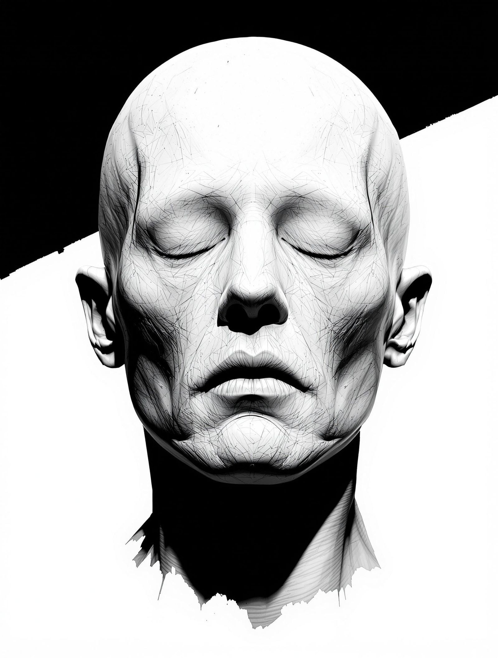 A portrait of a human empty vessel,