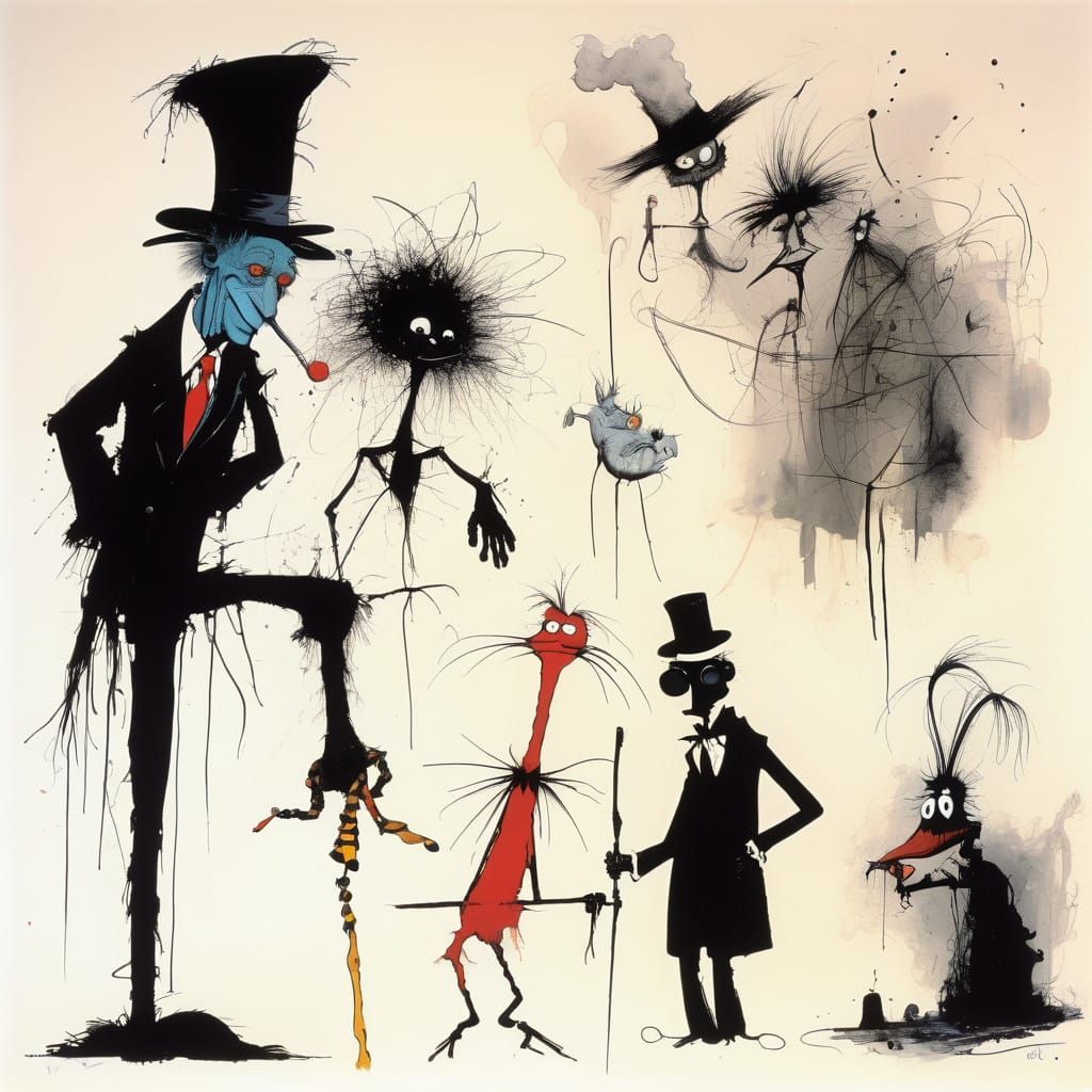 Surrealist Undertaker in Darkly Whimsical Style - AI Art