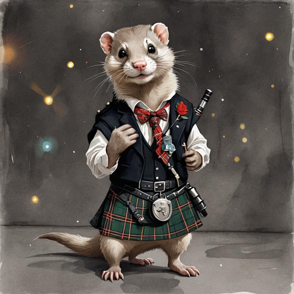 Ye ol Ferret - AI Generated Artwork - NightCafe Creator