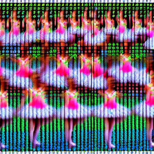 autostereogram, magic eye stereogram :: ballerina - AI Generated ...