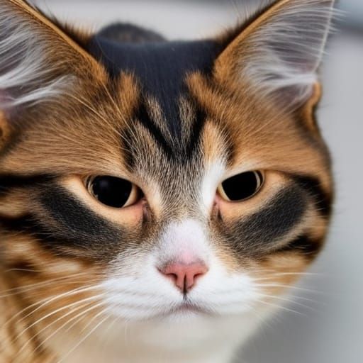 "Melting" Cat - AI Generated Artwork - NightCafe Creator