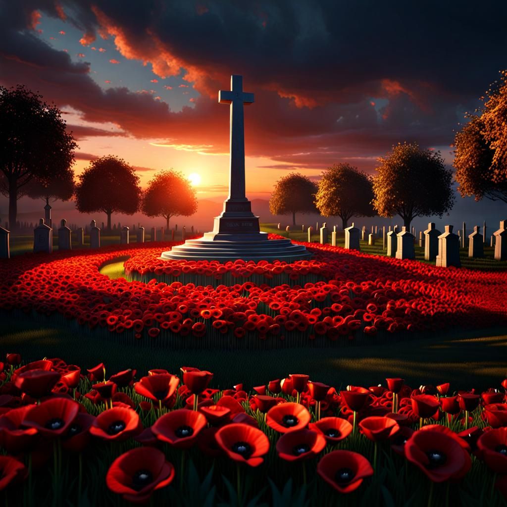 Remembrance of the fallen heroes - AI Generated Artwork - NightCafe Creator