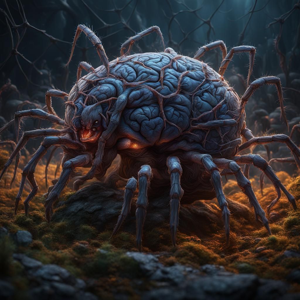Spider Brain - AI Generated Artwork - NightCafe Creator