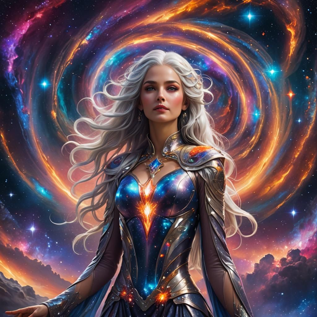 Cosmic Goddess - AI Generated Artwork - NightCafe Creator