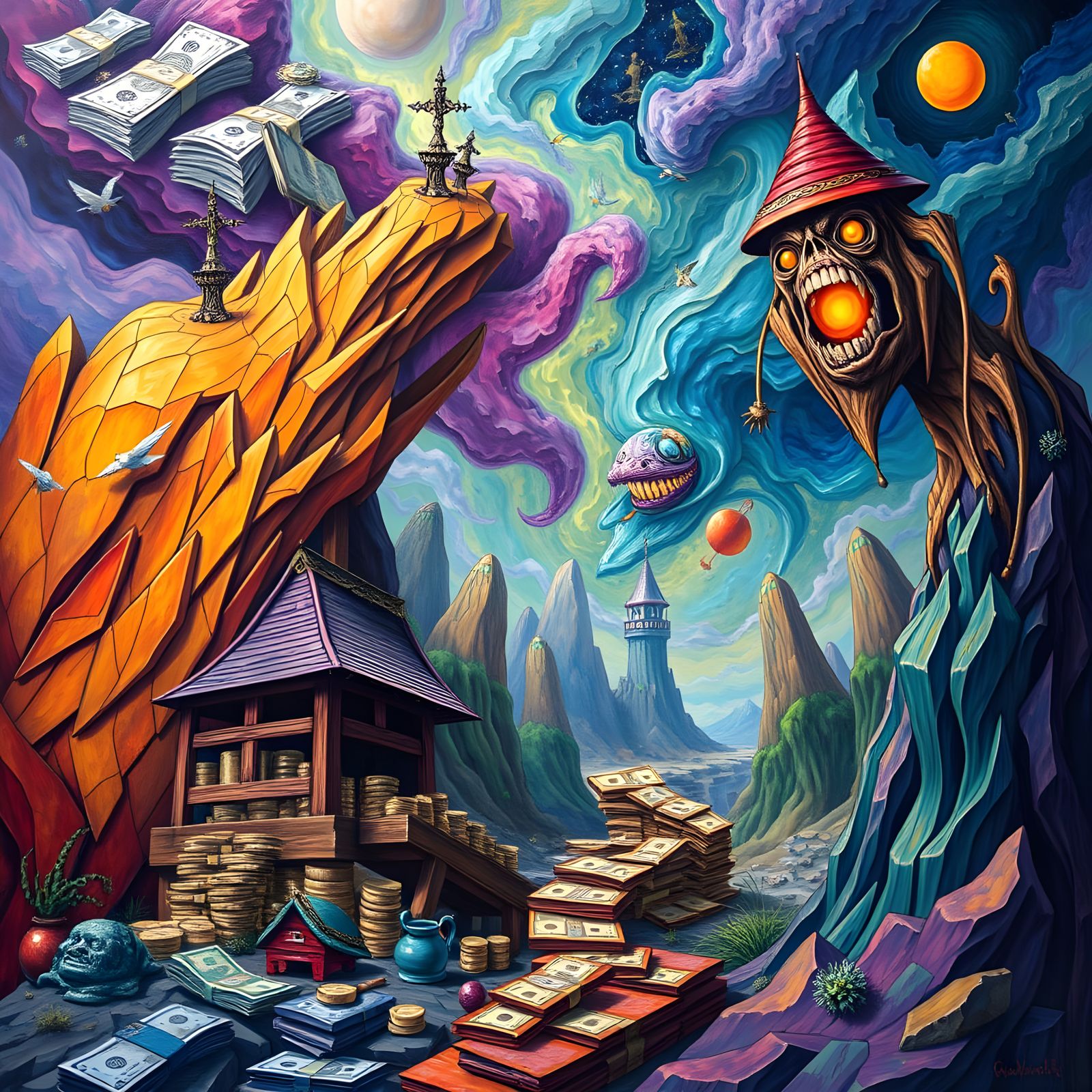 greed - Surreal Fantasy World of Greed and Sin