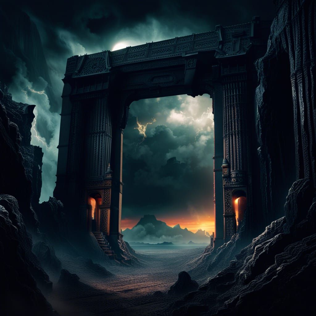 a landscape from another a landscape from another dimension, terrifying ...