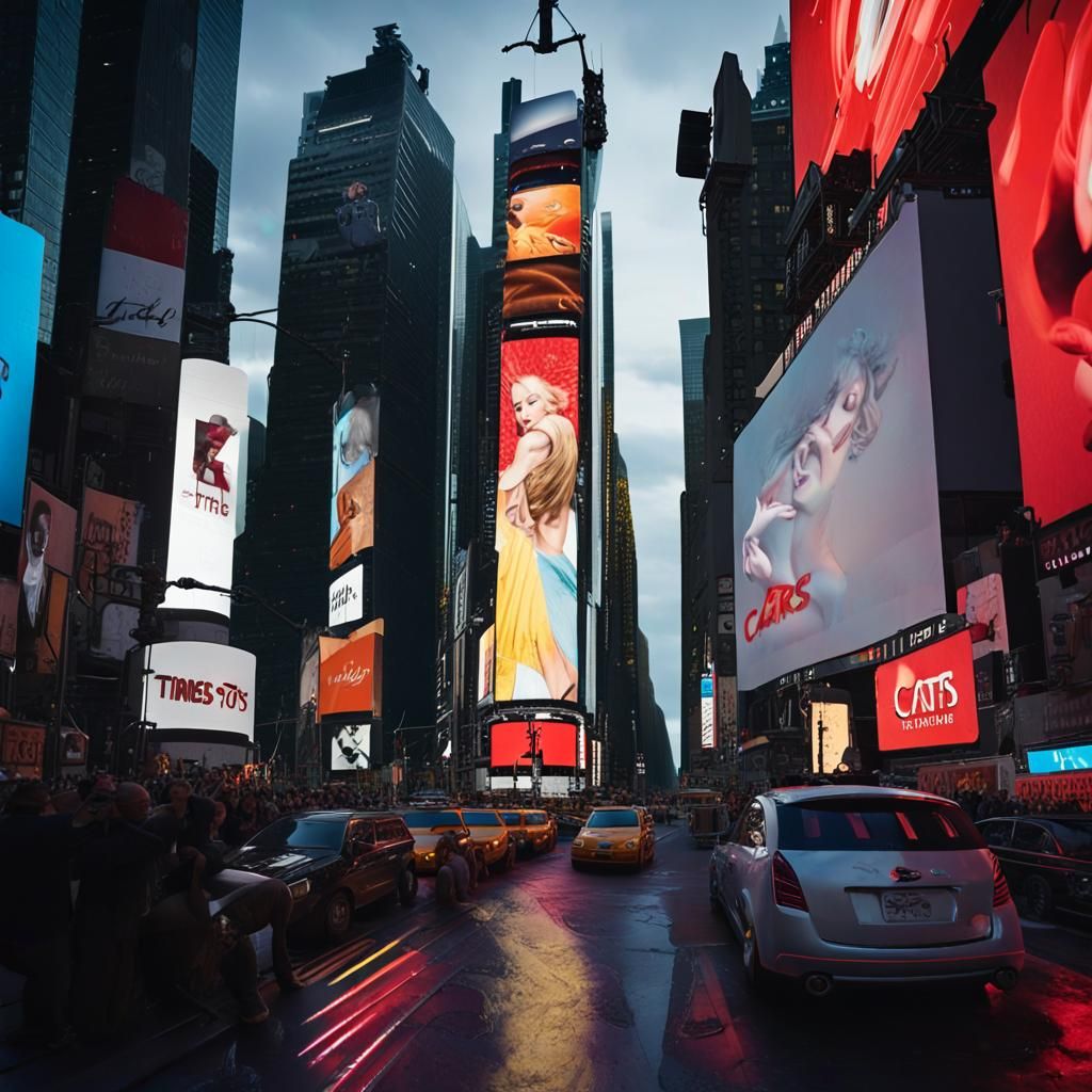 Times Square in New York City - AI Generated Artwork - NightCafe Creator