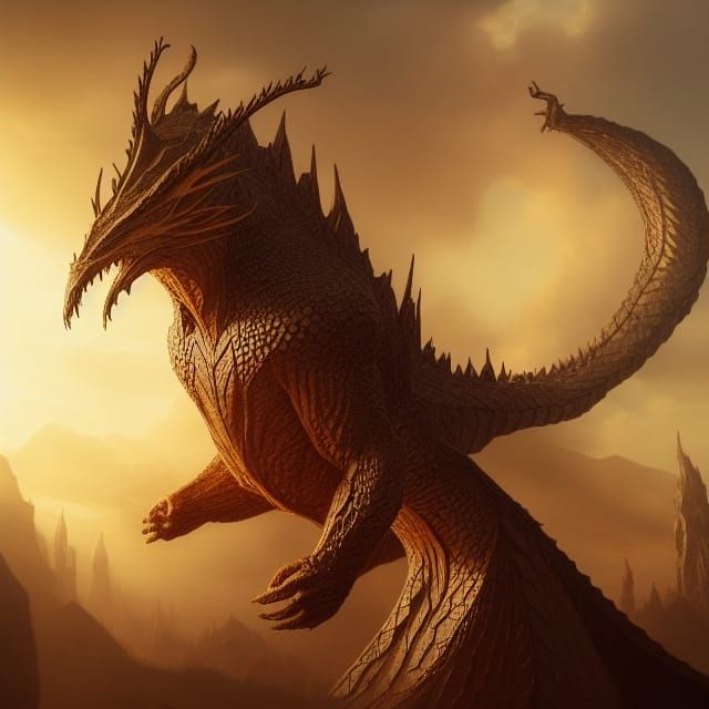 the second coming of smaug, art by artgerm and greg rutkowski and ...