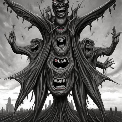 giants, interdimensional insectoids, evil, demonic, astral entity ...