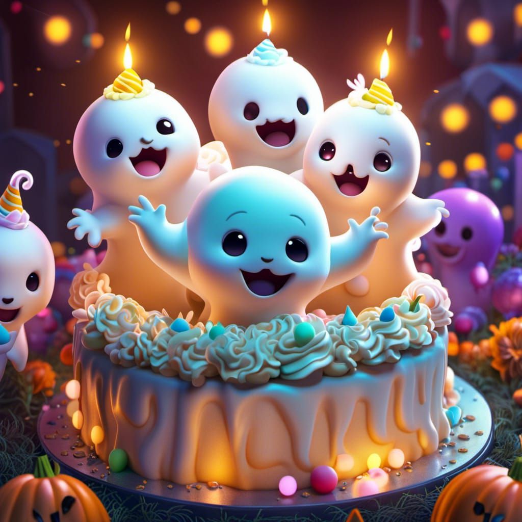 Boo! Happy birthday - AI Generated Artwork - NightCafe Creator