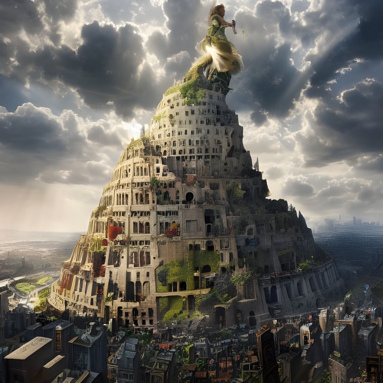 Babel tower - AI Generated Artwork - NightCafe Creator