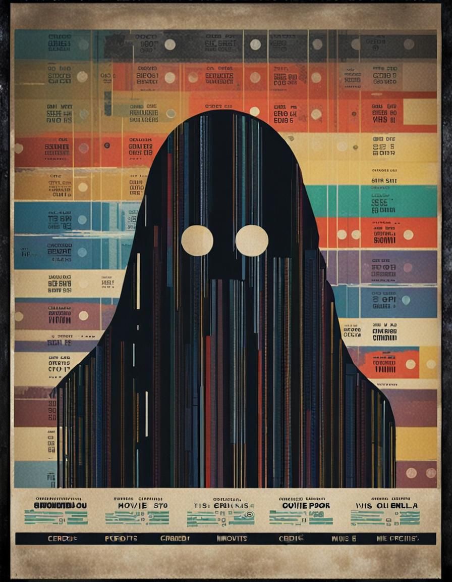 VHS ghost Horror movie poster - AI Generated Artwork - NightCafe Creator