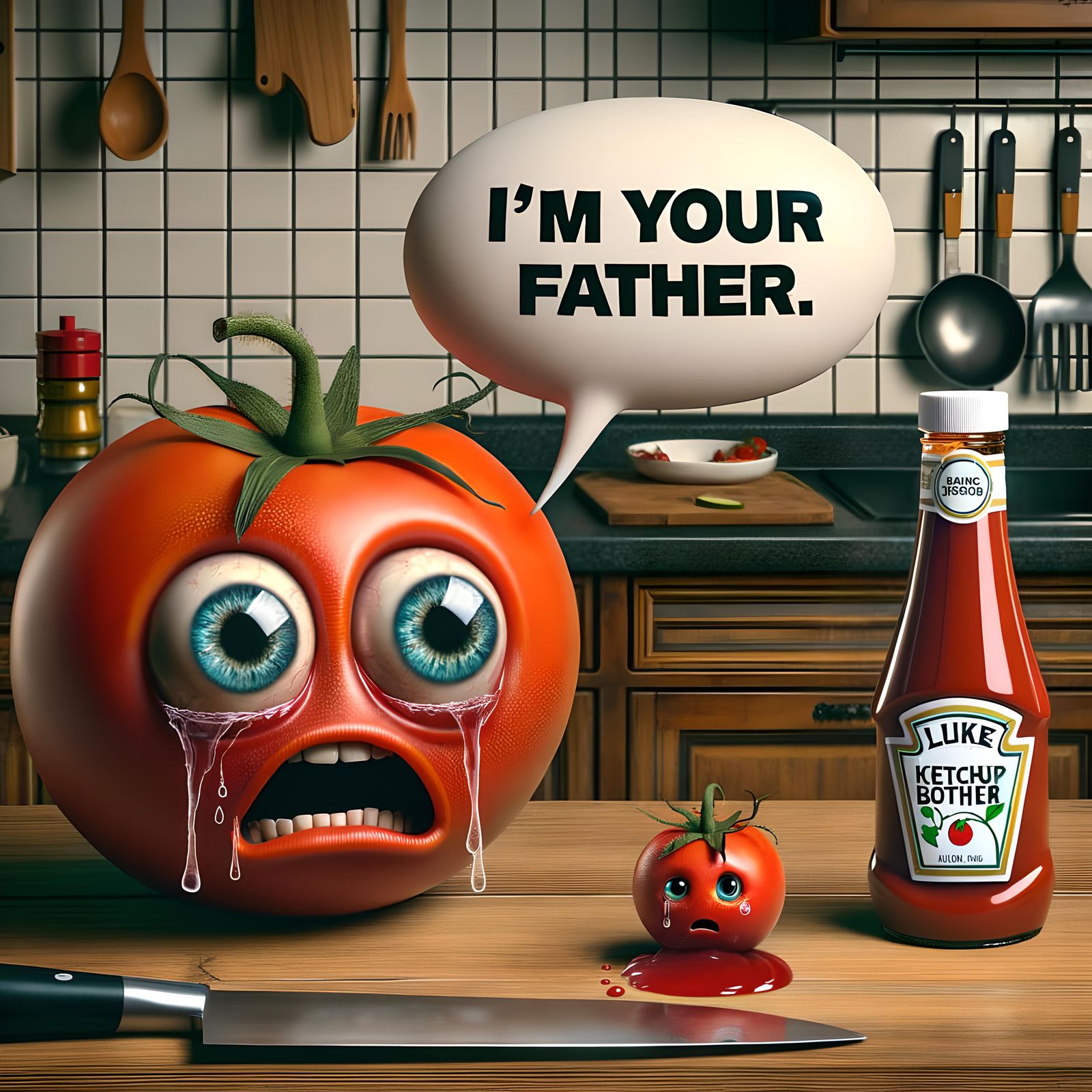Ketchup Wars : The Tomato Strikes Back ! - AI Generated Artwork ...