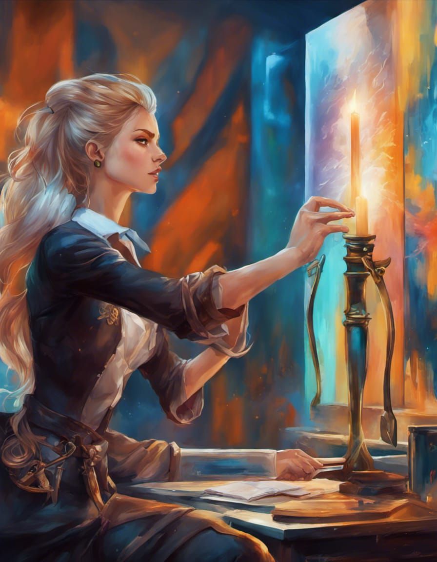 Eine Gabe Gottes, die Malerin, der Maler ..... - AI Generated Artwork ...