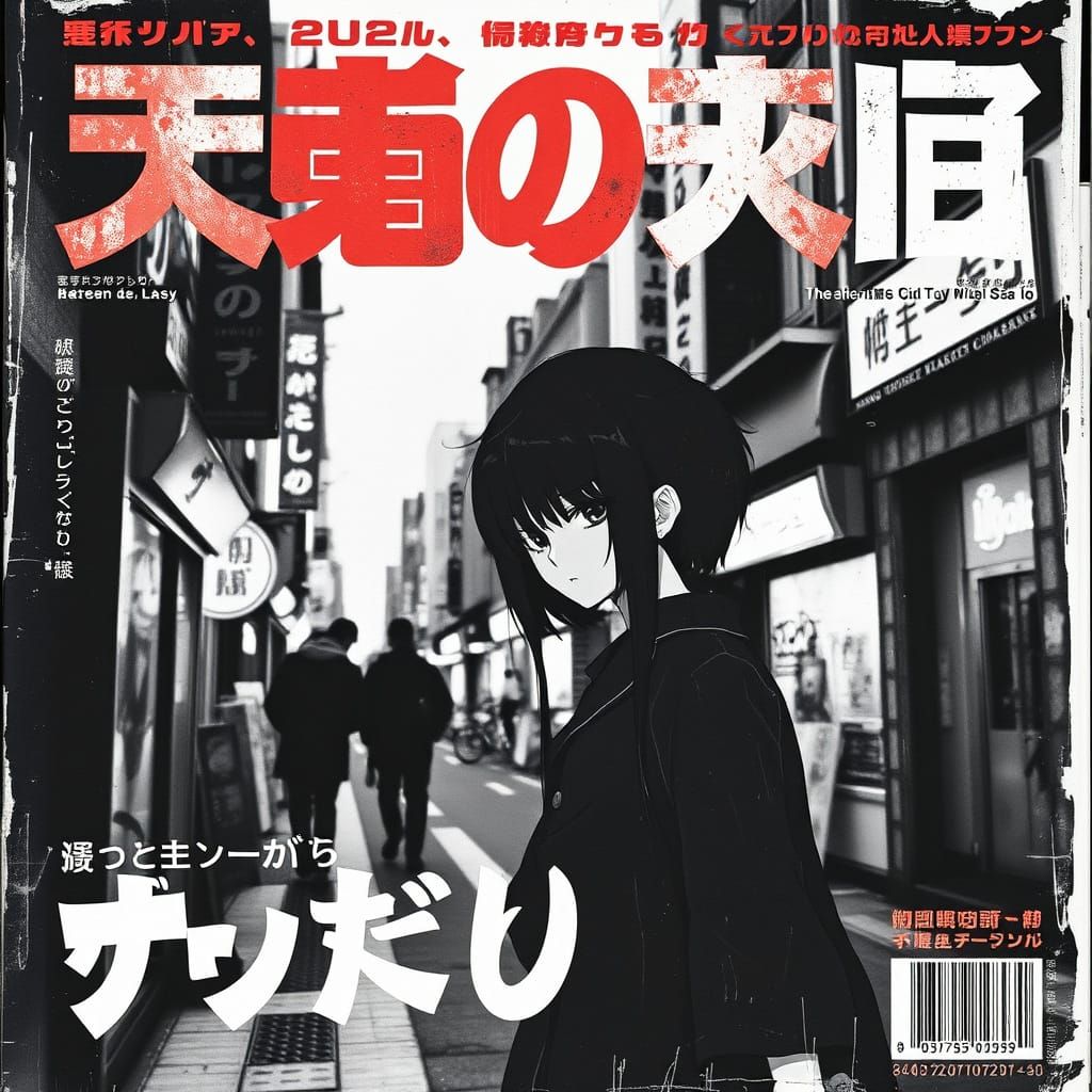 Manga & Anime Magazine - Gritty Anime Manga Magazine Cover i...