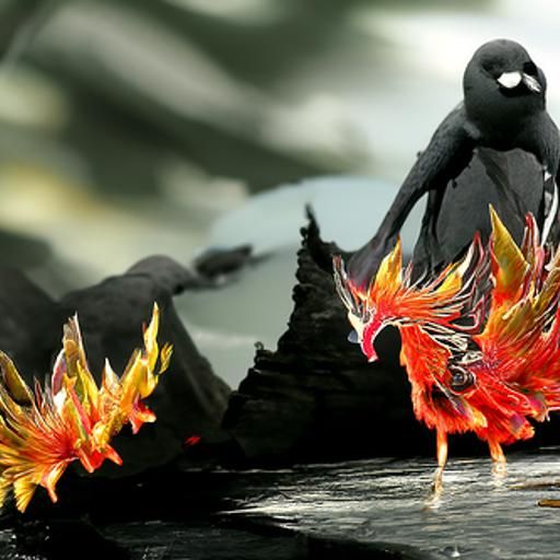 Flying Lava Bird - AI Generated Artwork - NightCafe Creator