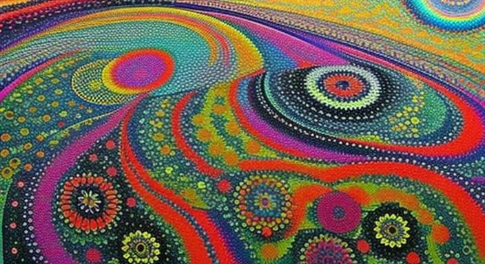 "Sweet Dreams" epic eerie surreal colorful psychedelic kinetic ...